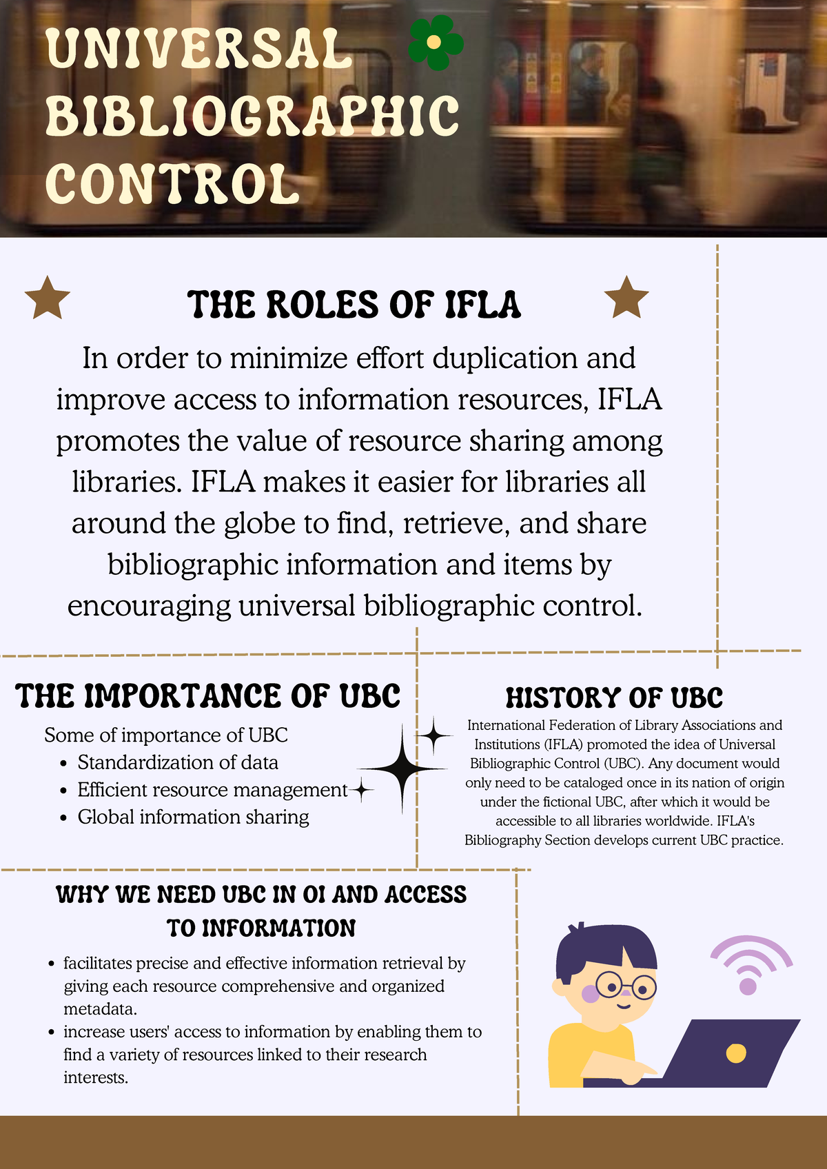 151 UBC NOTE - UBC IMC151 - UNIVERSAL BIBLIOGRAPHIC CONTROL THE ROLES ...