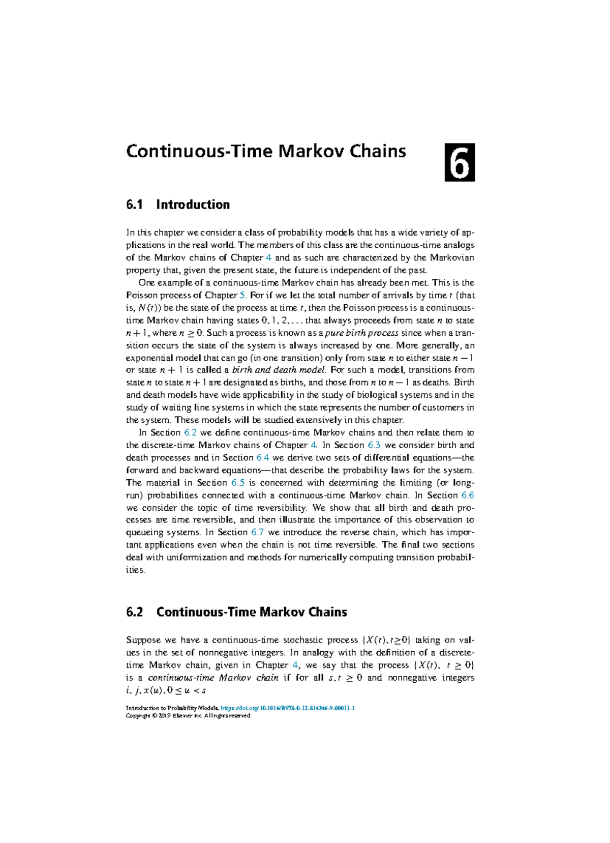 6-Continuous-Time-Markov-Chains 2019 Introduction-to-Probability-Models - 6 Continuous-Time ...