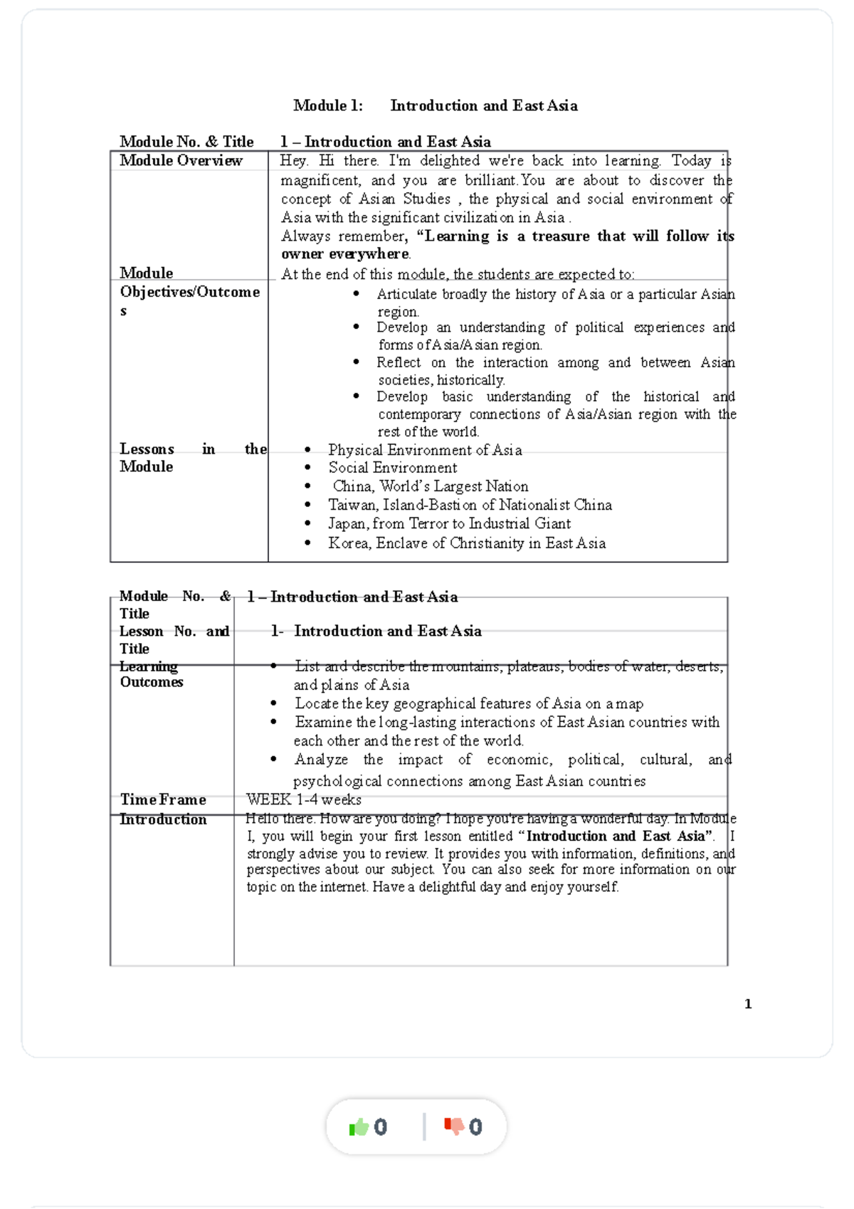Asian-Studies-Module - Module 1: Introduction and East Asia Module No. & Title 1 – Introduction ...