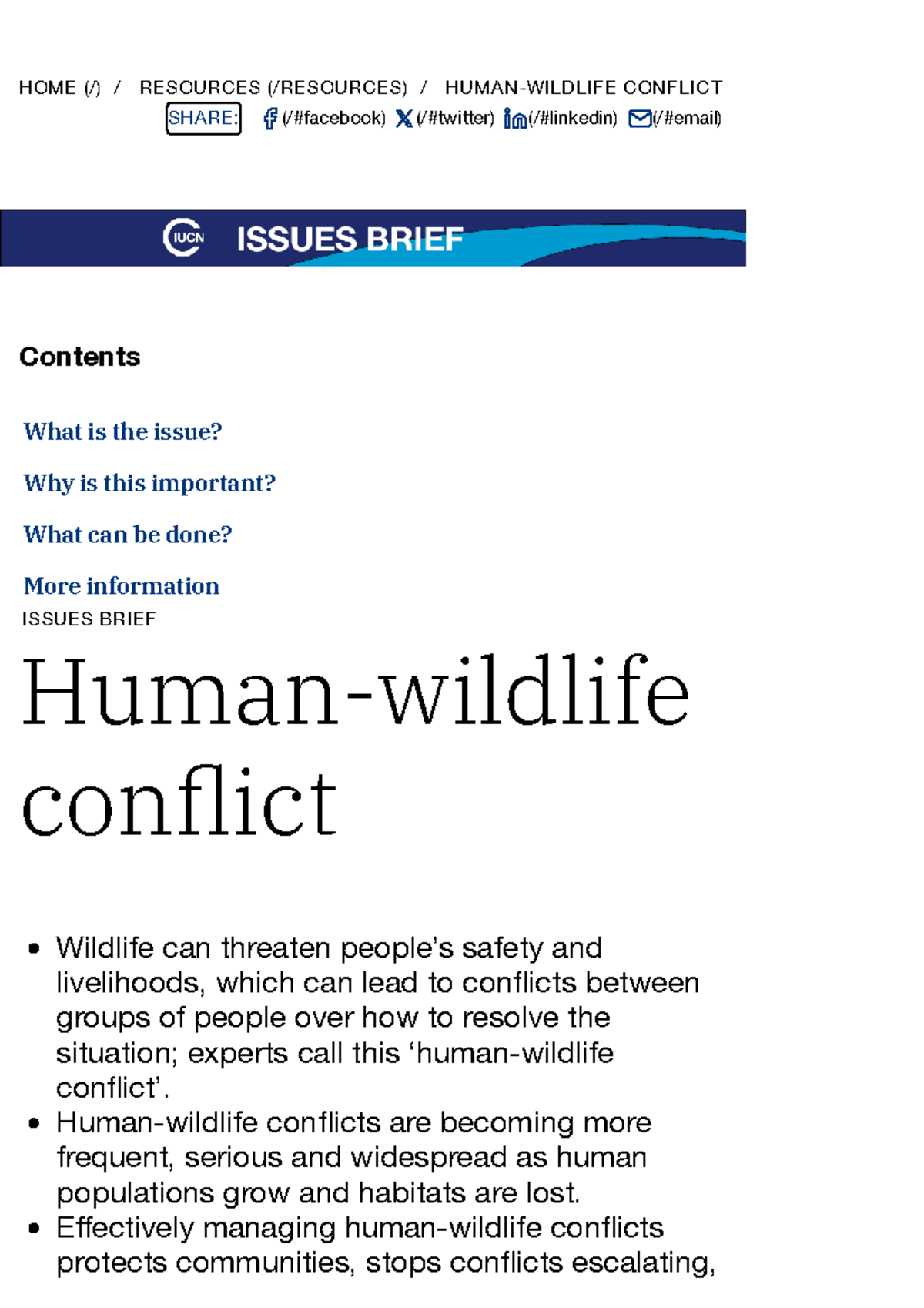Human-wildlifeconflict-resource IUCN 1728350511991 - HOME ...