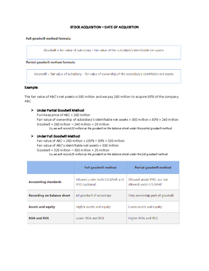 Statutory Merger and Consolidation - Business Combinations – Statutory ...