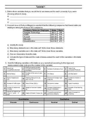 STK133 Week 10 - SU 2 - STK 133 notes - 2 Data ...