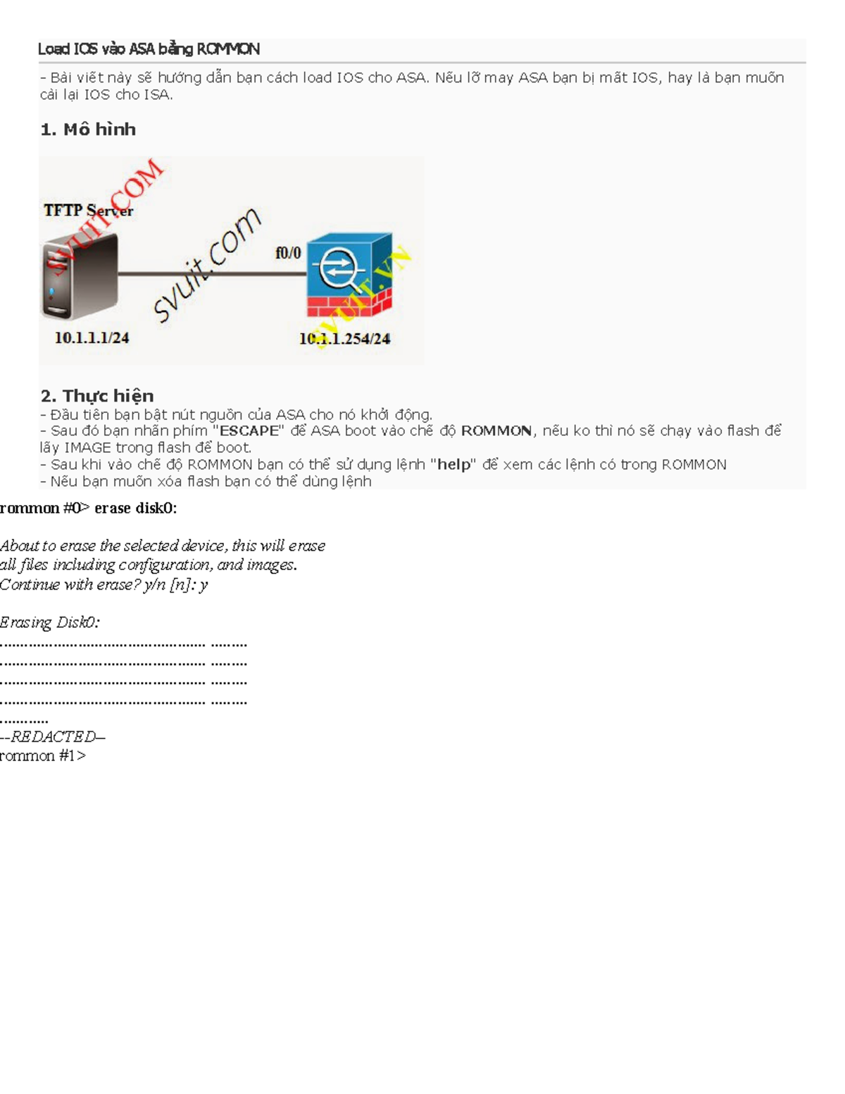 Load IOS vào ASA bằng Rommon - Load IOS vào ASA b ằng ROMMON Bài viết này sẽ hướng dẫn bạn cách ...