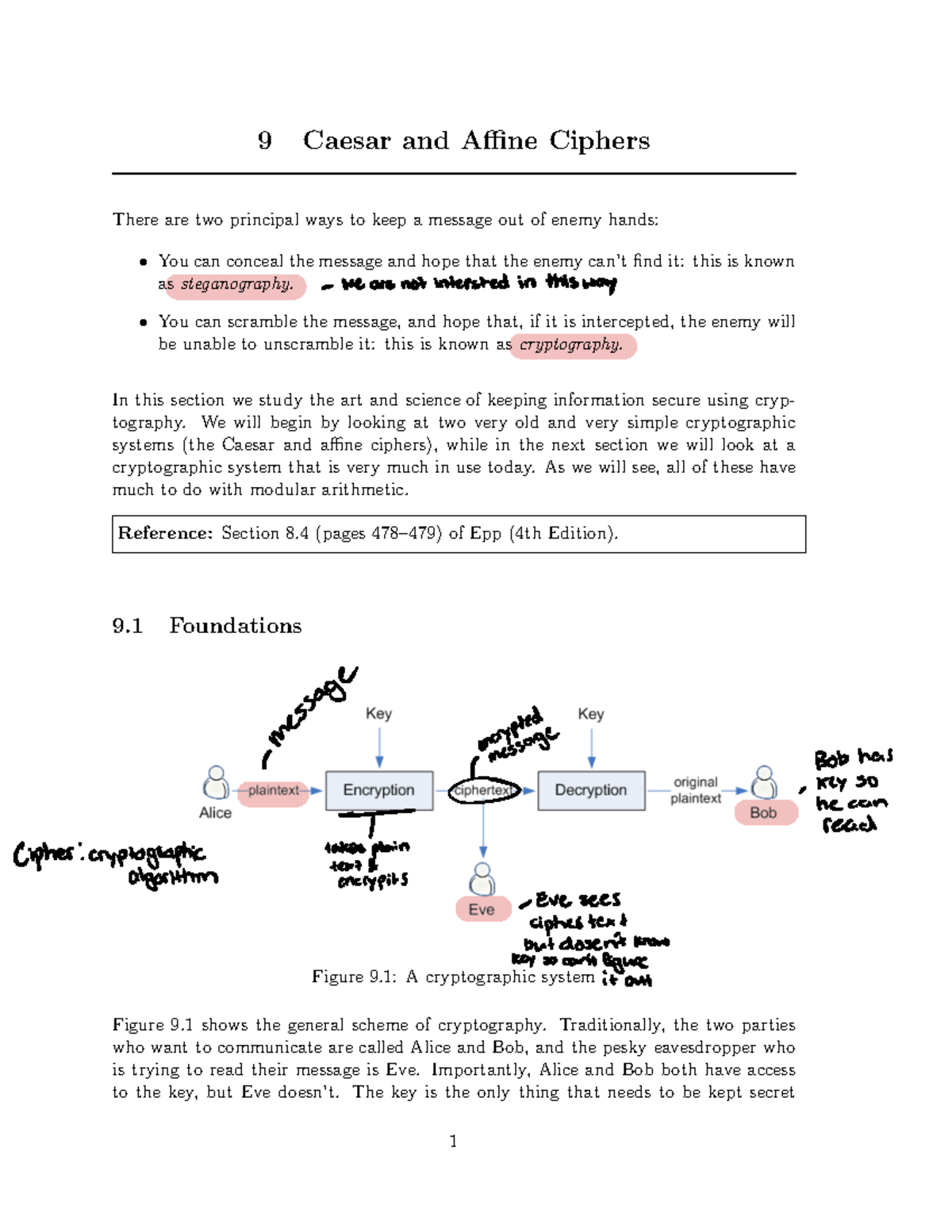 9 Caesar and Affine Ciphers - 9 Caesar and Affine Ciphers There are two ...