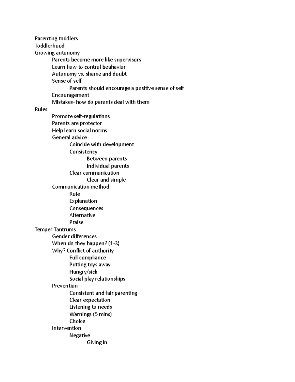 HDFS parenting EXAM 2 - exam 2 prep - EDUC 3201 - NU - Studocu