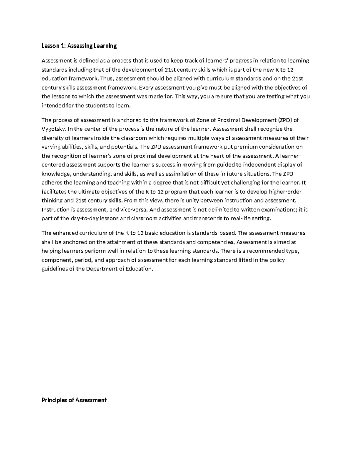 Chapter 4 Assessment Strategies for Mathematics in the Primary Grades ...