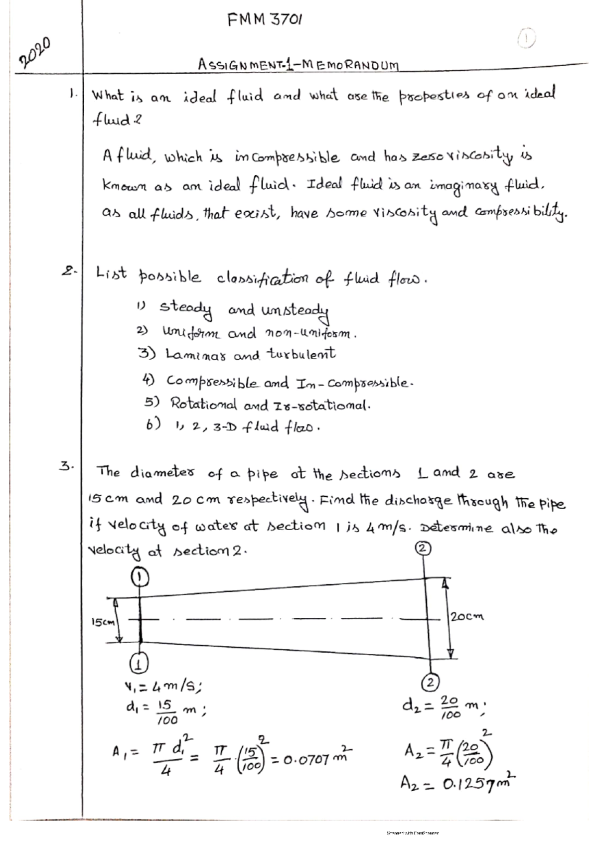 FMM Examples - FMM3701 - Studocu