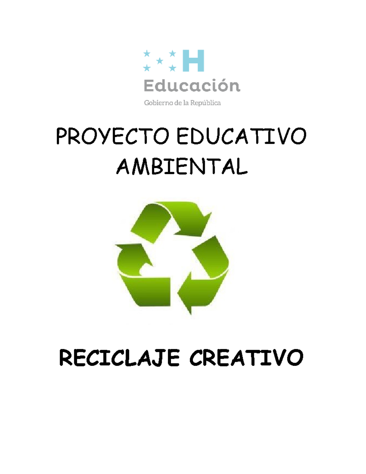 Proyecto Educativo Ambiental Sexto Grado - PROYECTO EDUCATIVO AMBIENTAL ...
