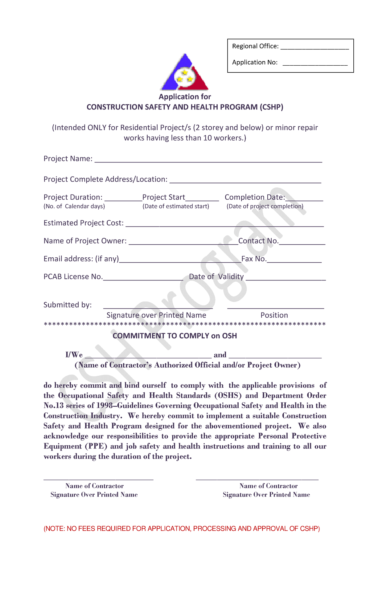 Application for Residential and 2storey below CSHP - Application for ...