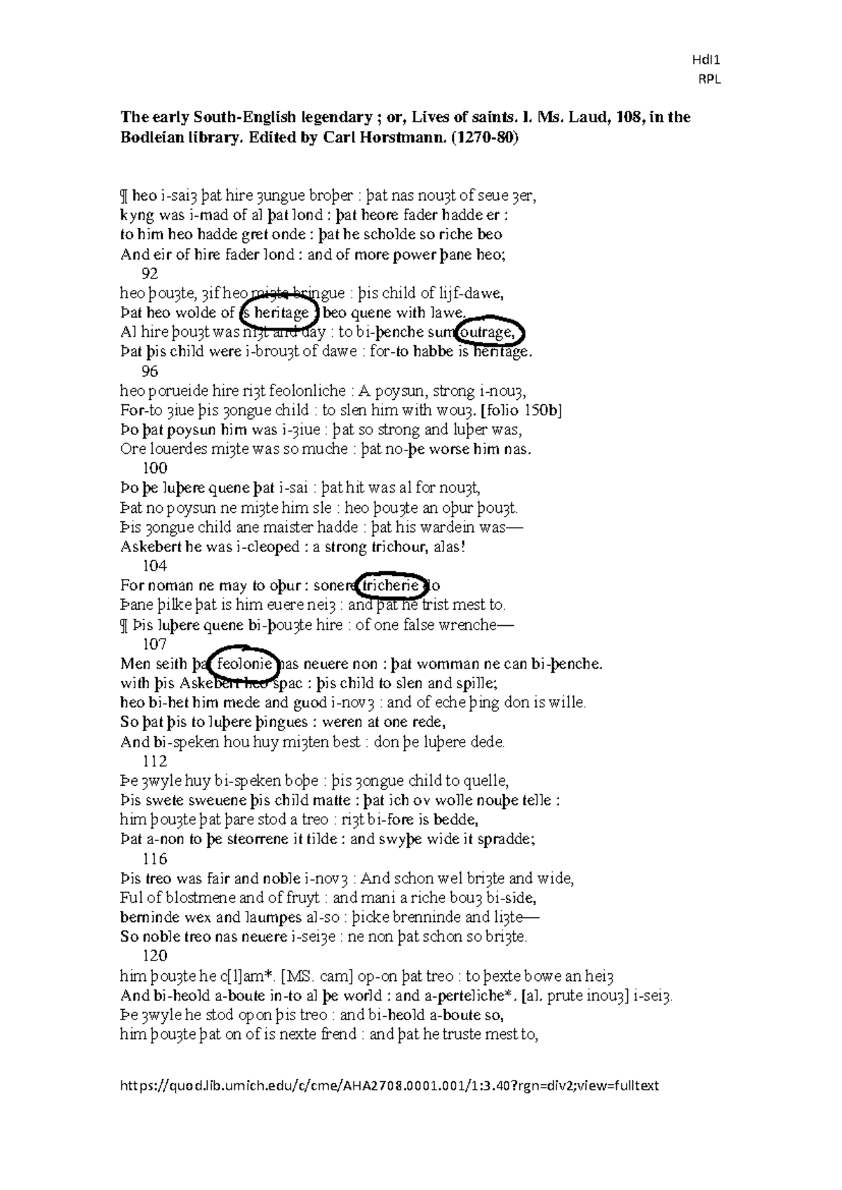 French derivatives with French bases (South English Legendary) - HdI ...