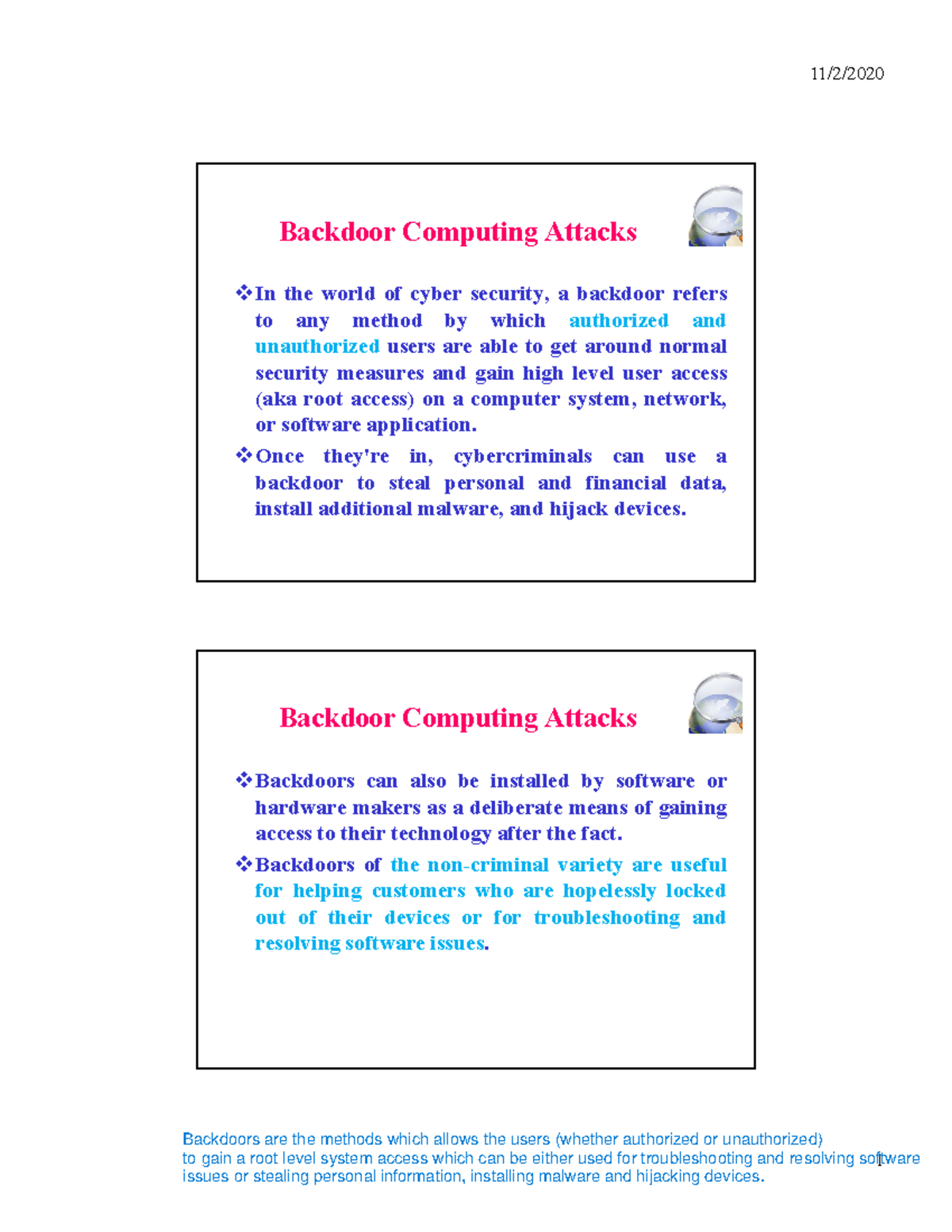 Backdoor Application and Trojan - Backdoor Computing Attacks In the ...