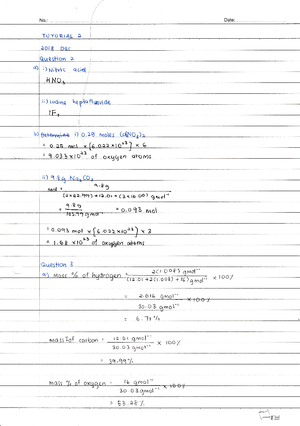 Tutorial Chapter 2 - CHM 138: BASIC CHEMISTRY TUTORIAL 2: ELEMENTS ...