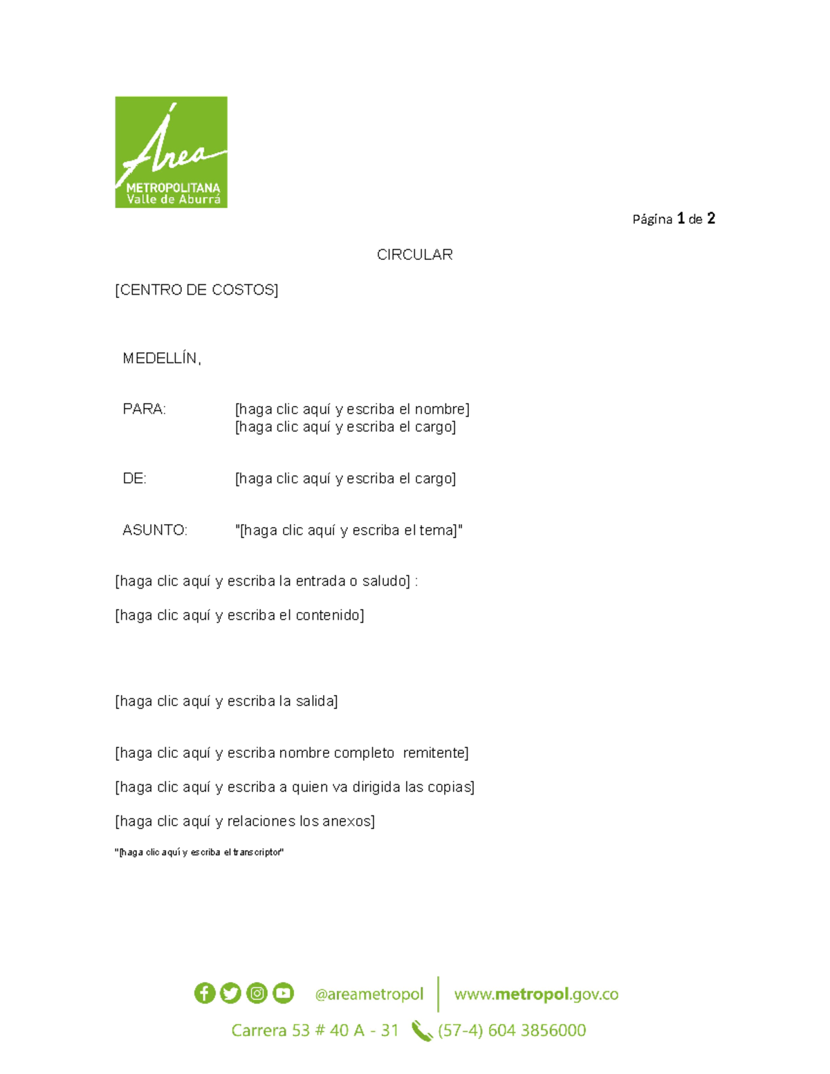 F-GDB-34 Plantilla Circular 2024 - Página 1 de 2 CIRCULAR [CENTRO DE ...
