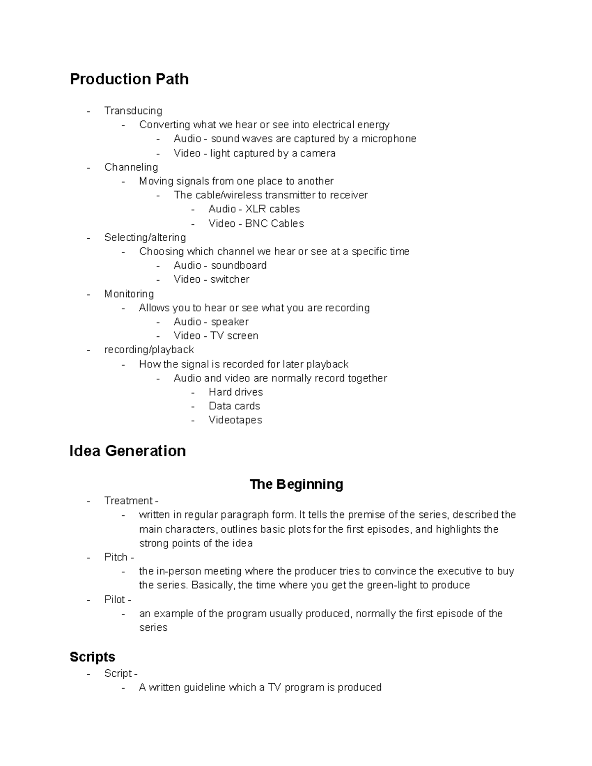 9 20 - production path - Production Path Transducing Converting what we ...