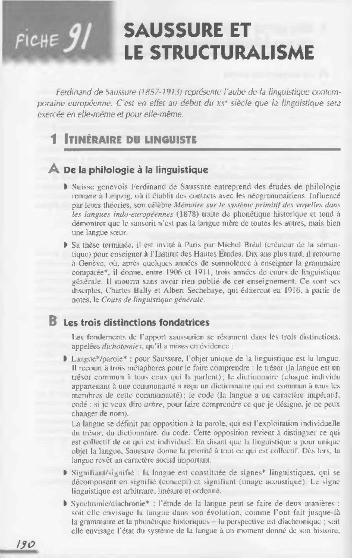 La linguistique - 91 - Saussure et le structuralisme - S A U S S U R E ...