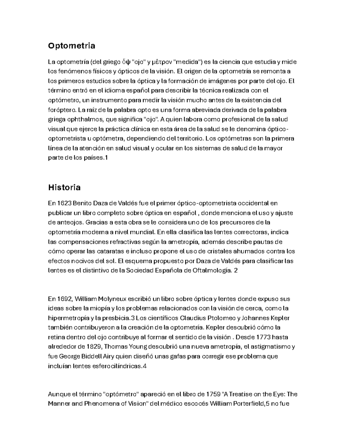 Archivos EN LA NUBE - Optometria La optometría (del griego ὄψ "ojo" y ...