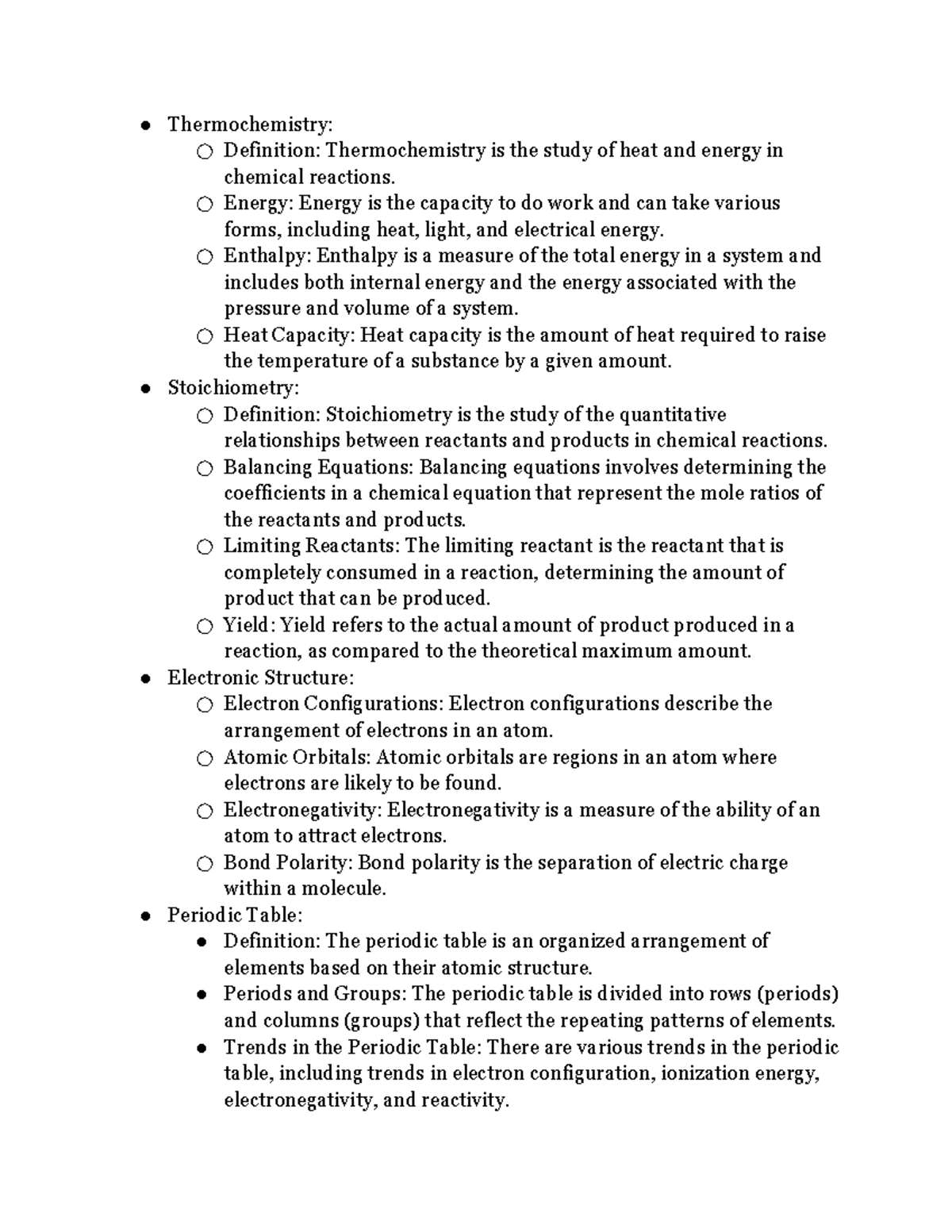Thermochemistry/Chemistry notes - Thermochemistry: Definition ...