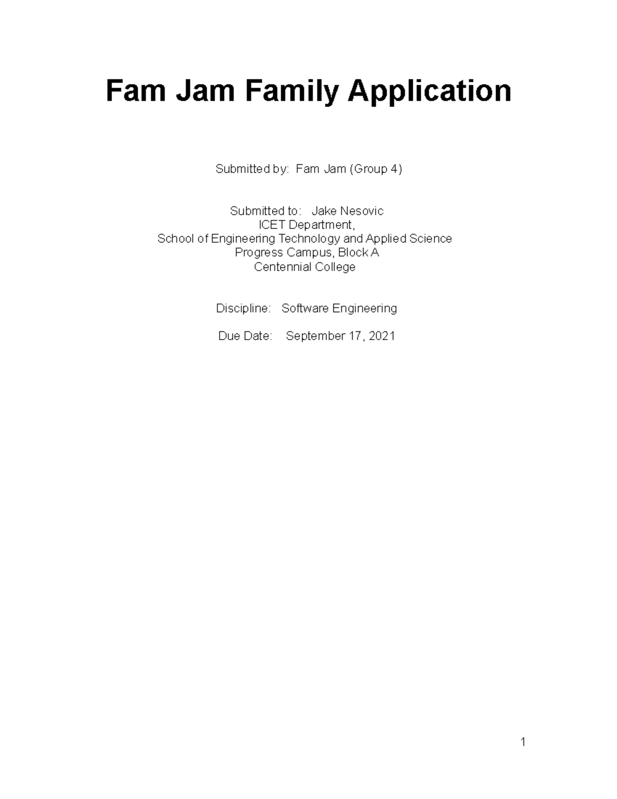 TAC Technical Report (3) software engineering - Fam Jam Family ...