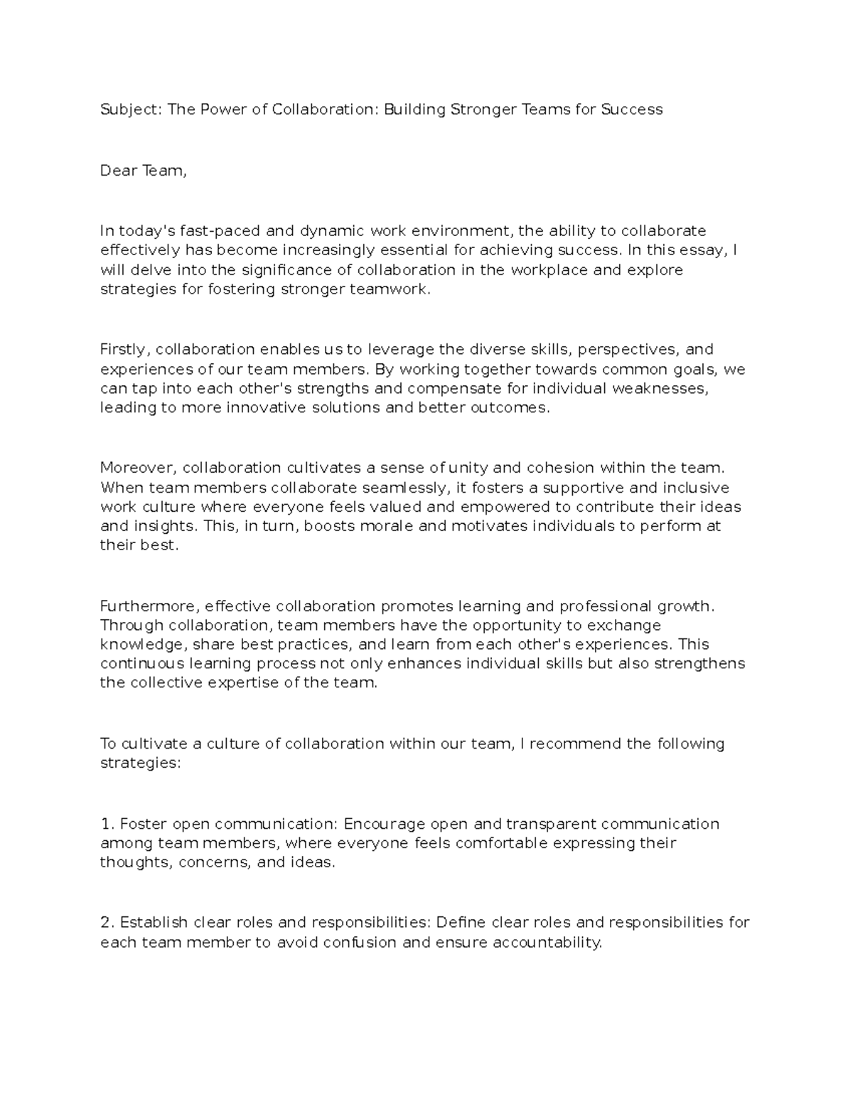 Eee2 - example email - Subject: The Power of Collaboration: Building ...