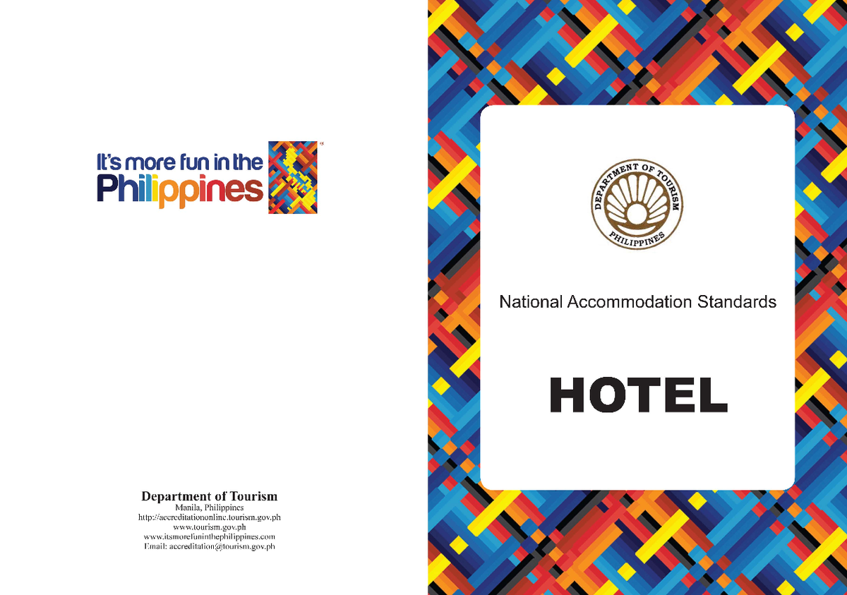 NATIONAL ACCOMODATION STANDARDS HOTEL IN ATHE PHILIPPINES - i TABLE OF ...