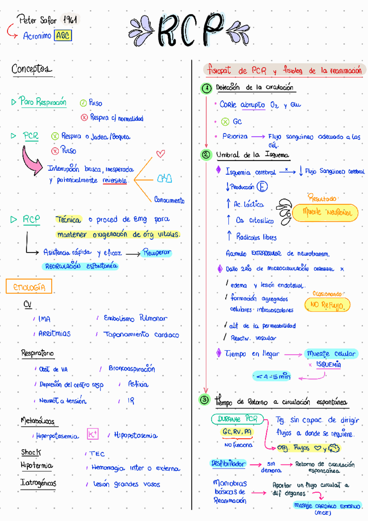 SS2 RCP 240506 010106-1 - Peter Safar 1961 Acronimo ABC VRCP Conceptos ...