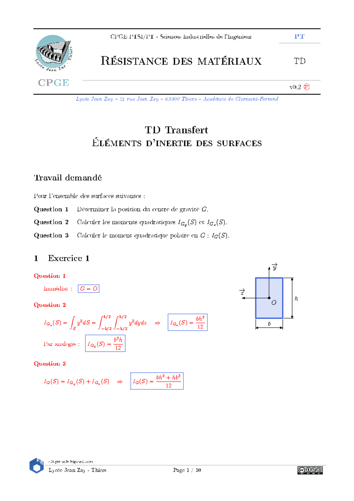 [Rdm][TD]Moments quadratiques-Prof - s2i.pinault-bigeard CPGE PTSI/PT ...
