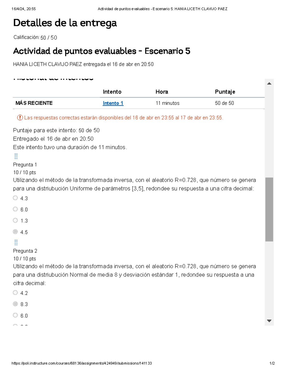 Actividad de puntos evaluables - Escenario 5 - - Studocu