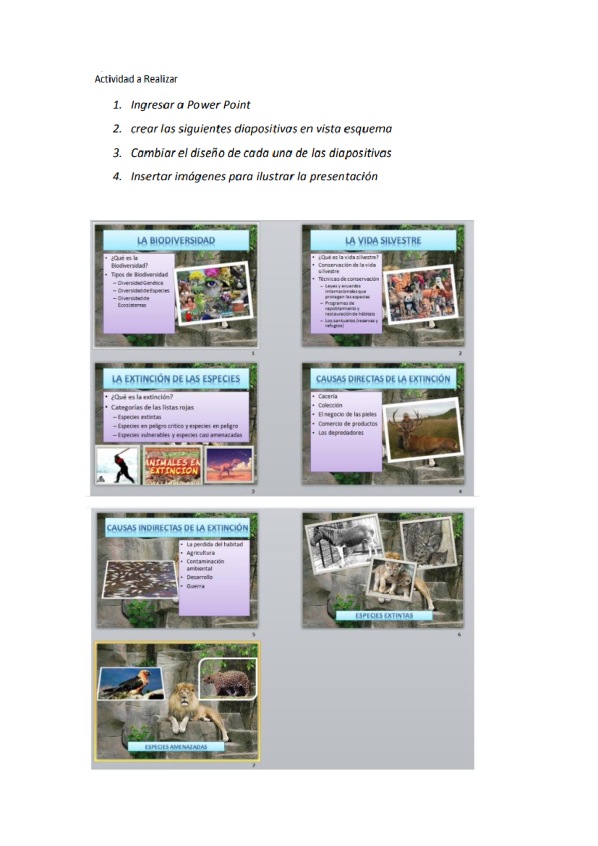 Actividad PPT - apuntes varios - Actividad a Realizar 1. Ingresar a ...