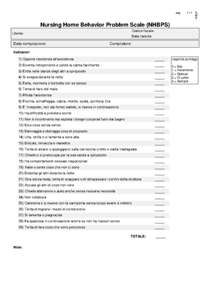 BPI-01 English test - THE BEHAVIOR PROBLEMS INVENTORY - 01 [BPI-01] The ...