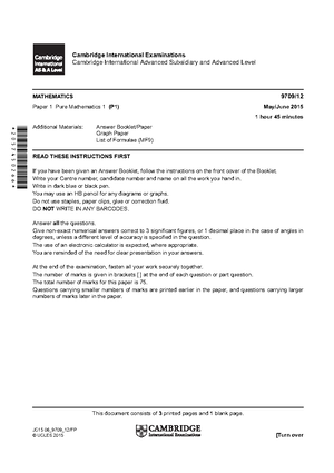 9489 Scheme of Work Paper 1 and 2 - International History (for ...