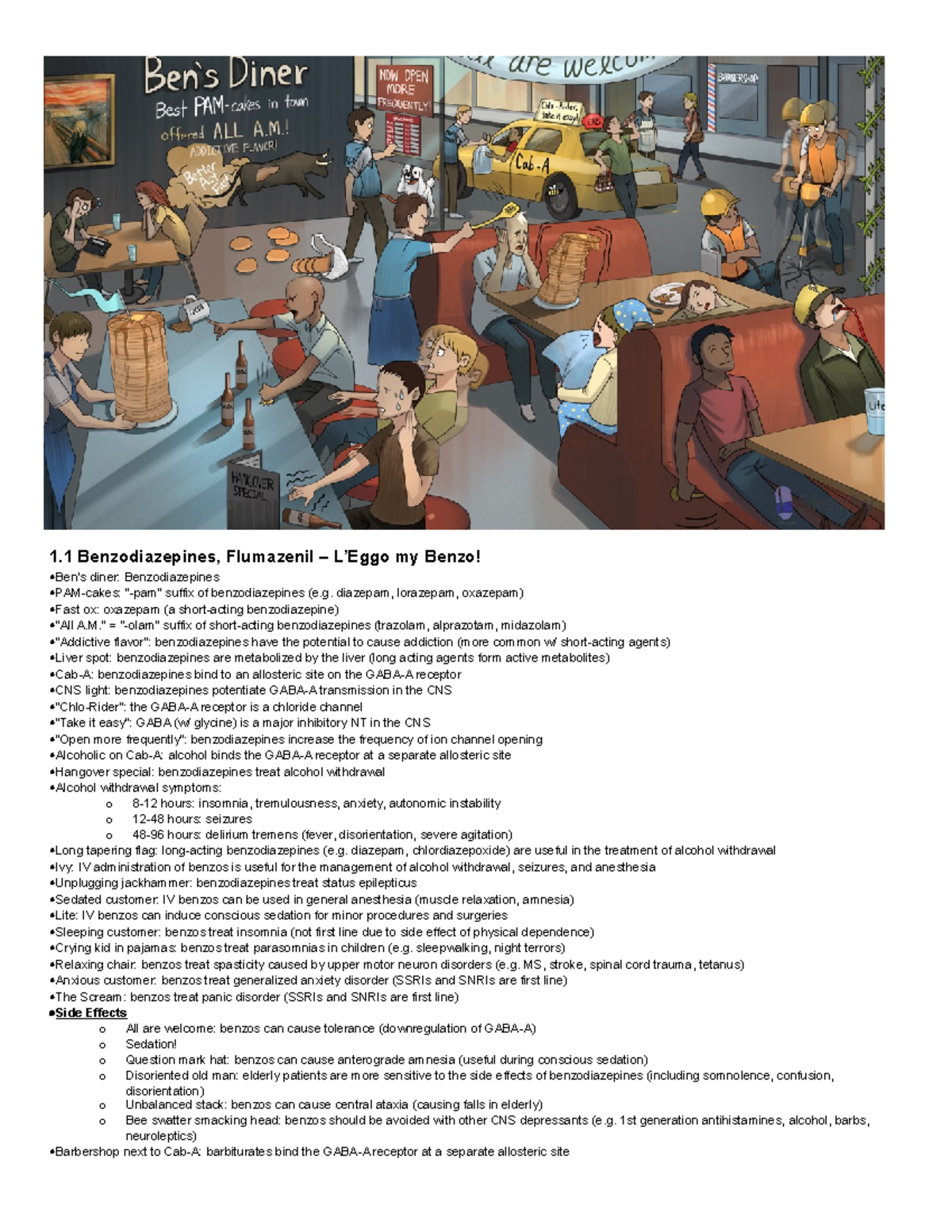 Document - ……. - 1 Benzodiazepines, Flumazenil – L’Eggo my Benzo! Ben’s ...