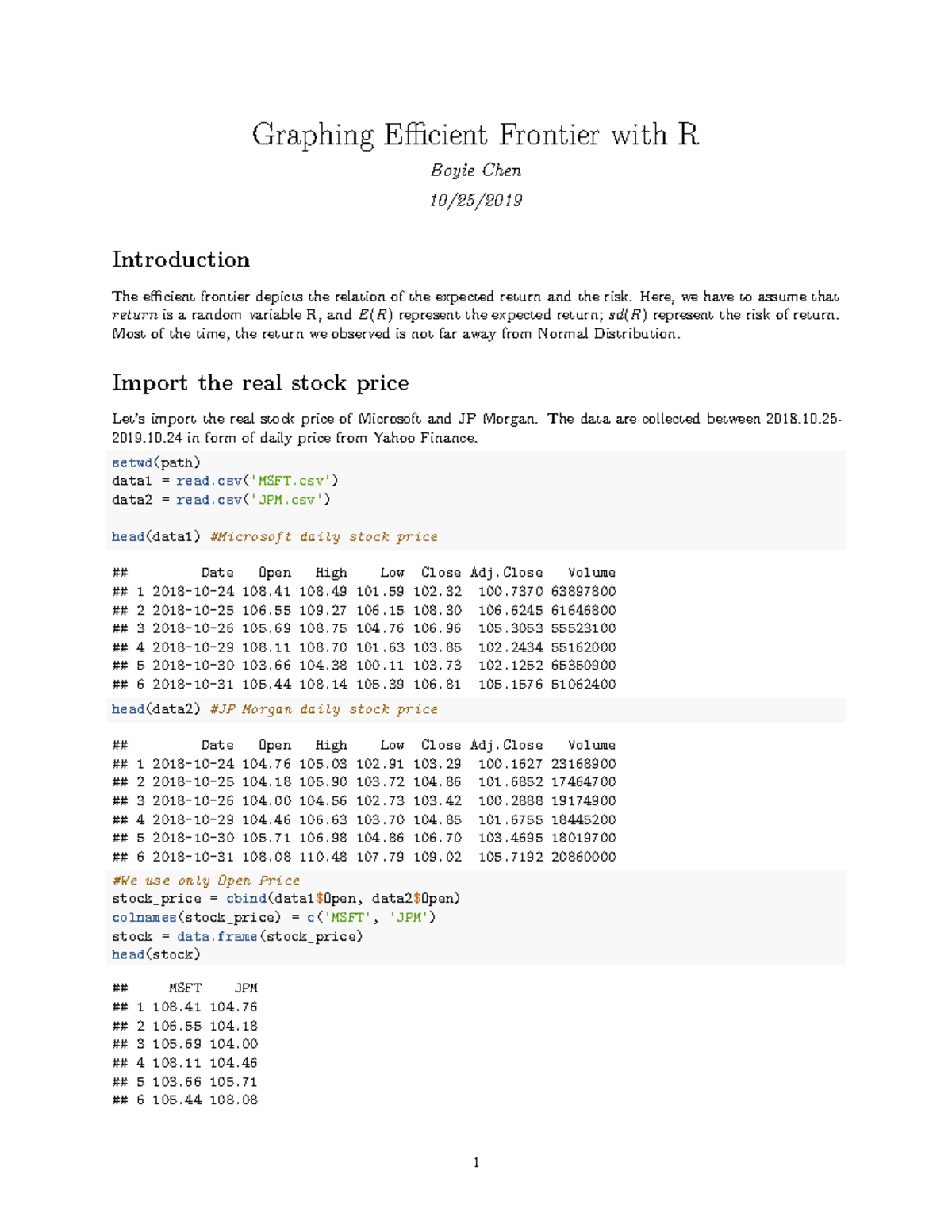 L3-3 Efficient-Frontier - Graphing Efficient Frontier with R Boyie Chen ...