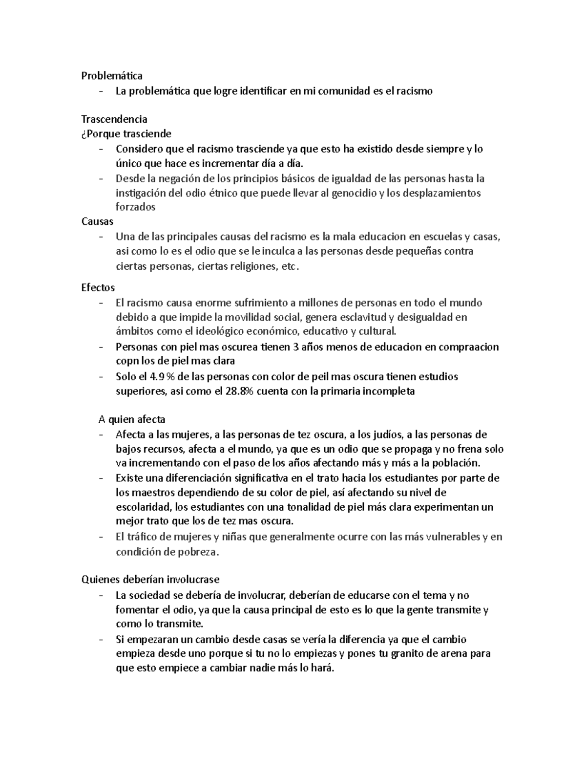 Problemática solucionar - Problemática - La problemática que logre ...