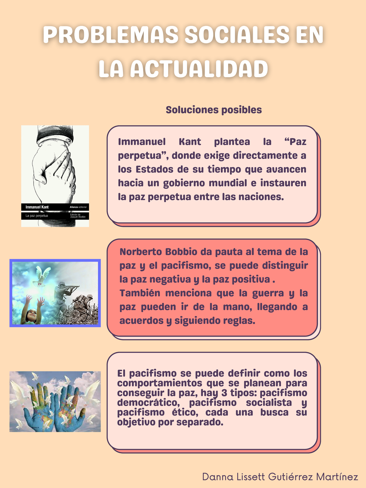 Unidad III 5. Problemas sociales en la actualidad - Soluciones posibles Immanuel Kant plantea la ...