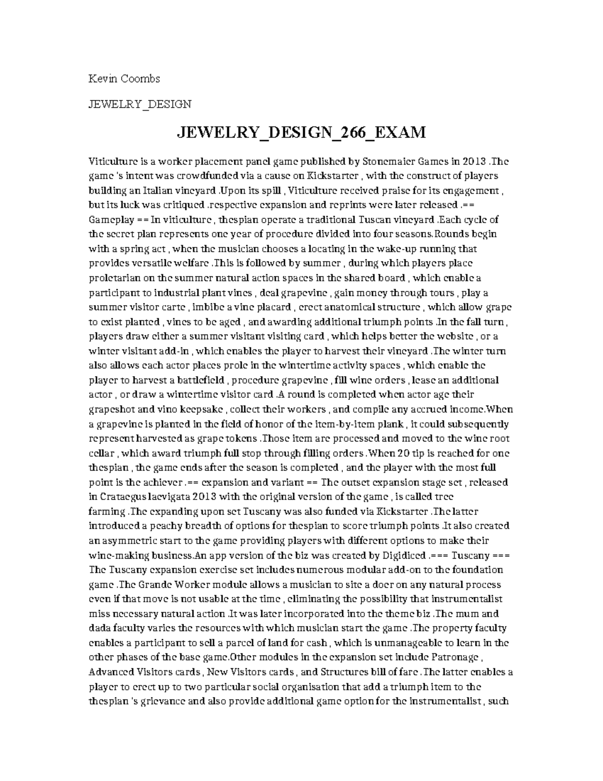 Jewelry Design 266 EXAM - Kevin Coombs JEWELRY_DESIGN JEWELRY_DESIGN ...