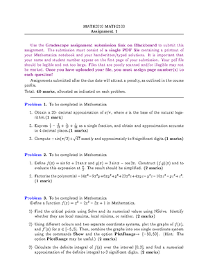 Mathematica Sheet - A Mathematica Crib Sheet (But It's OK, You'll Need ...