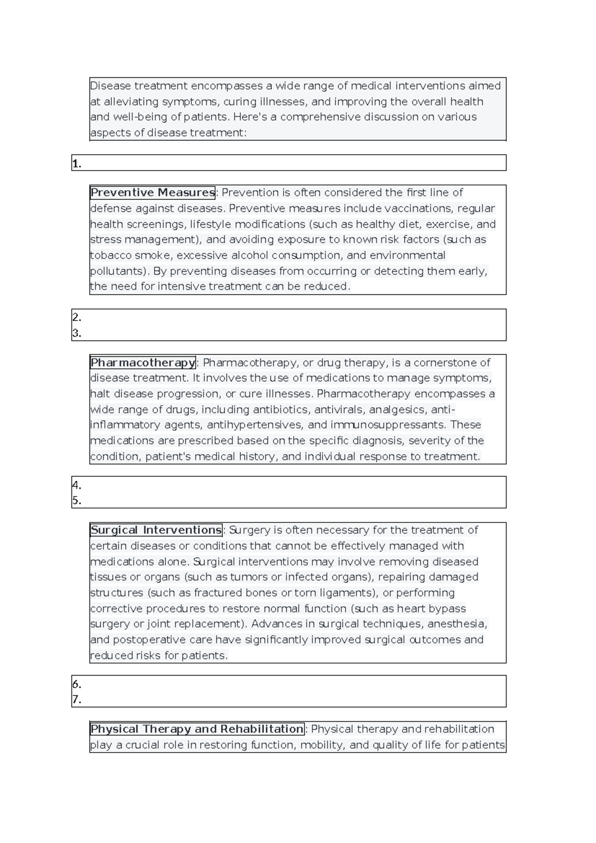 Discussion on Disease Treatment English 2500 Characters - Disease ...