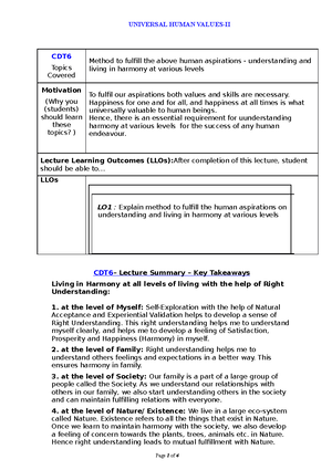 UHV3 - Continuous Happiness and Prosperity: A look at basic human ...