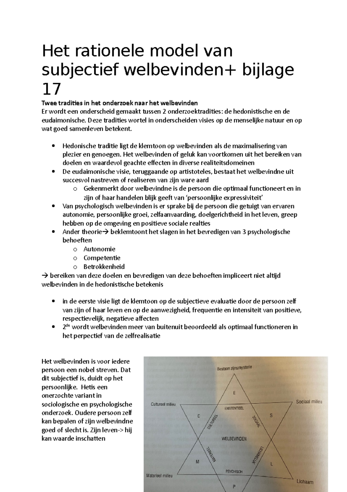 Het rationele model van subjectief welbevinden - Het rationele model ...