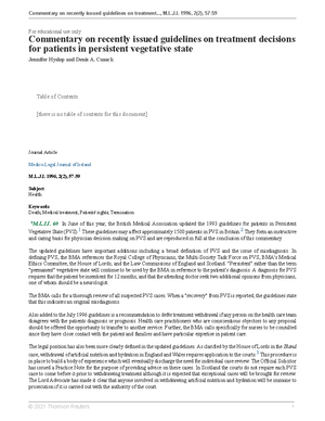 Medical Treatment Case List 2016 - Noteworthy Medical Treatment Cases ...