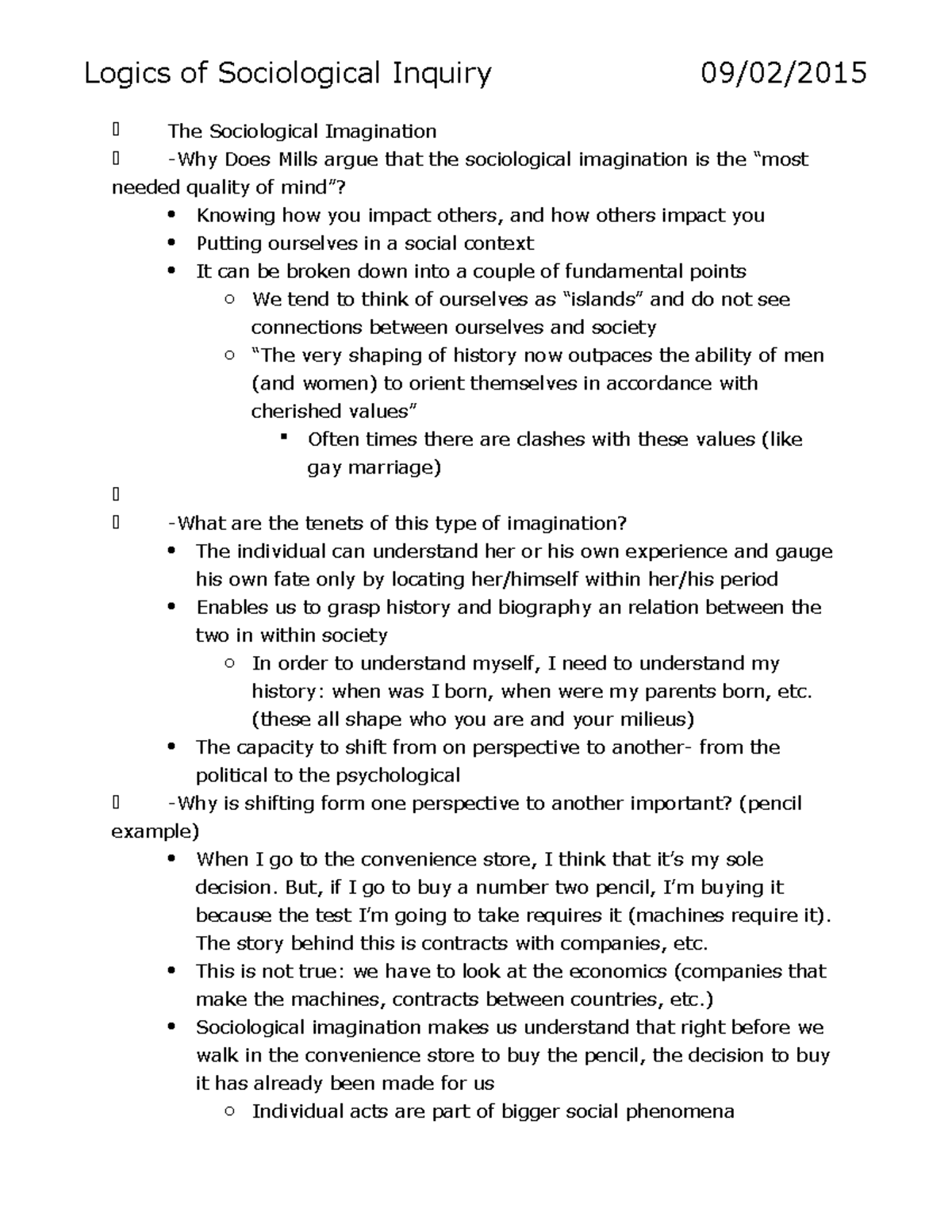 Logics of Sociological Inquiry - Logics of Sociological Inquiry 02/09 ...