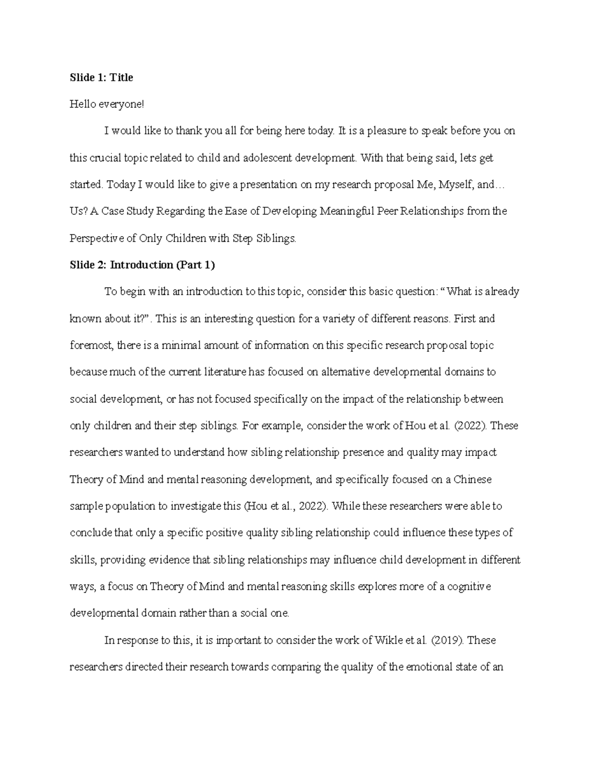 Cassidy Czombel - Final Capstone Presentation Script - Slide 1: Title ...