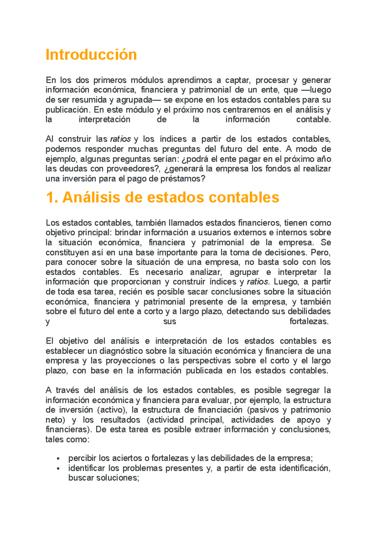 Resumen mod 3 y 4 conta basica - Introducción En los dos primeros módulos aprendimos a captar ...