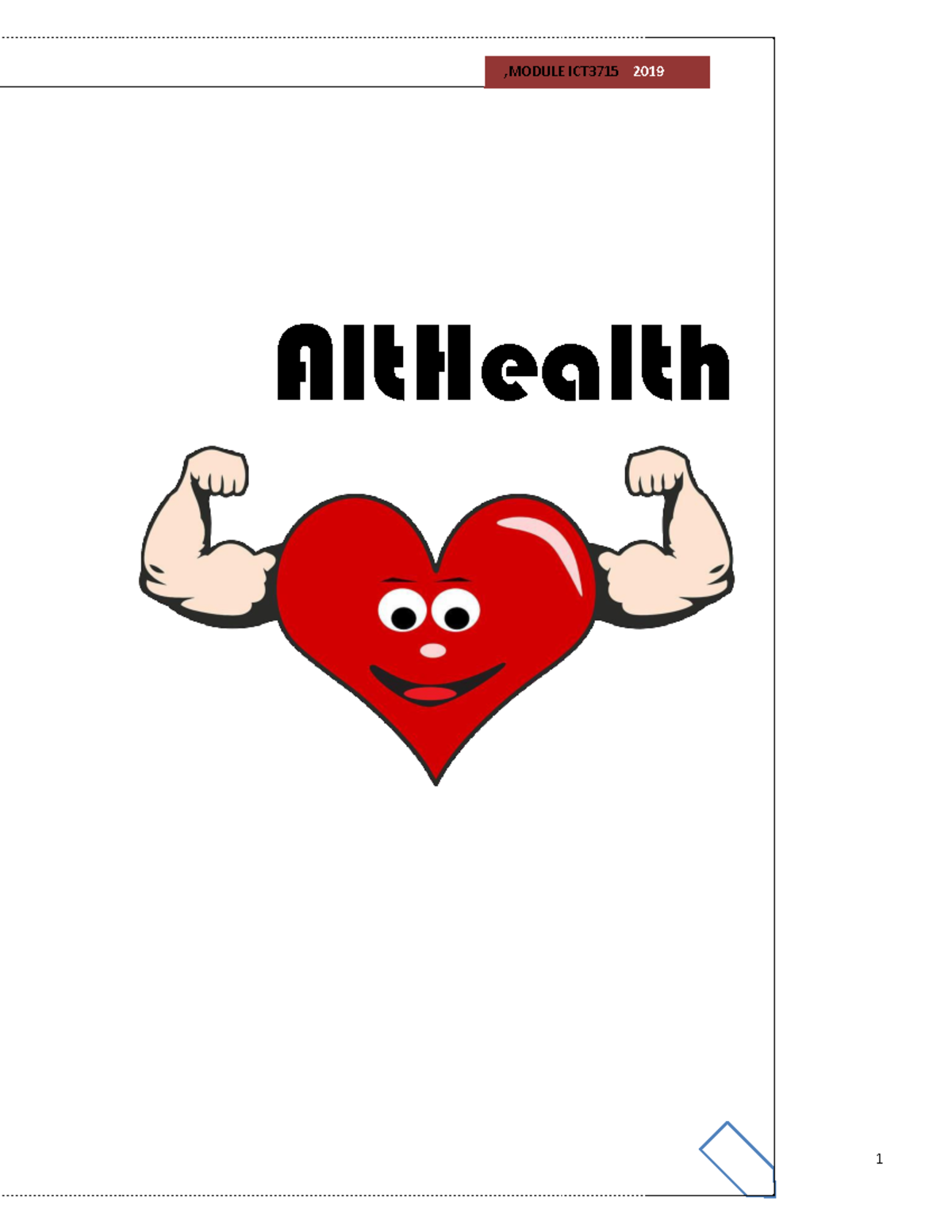 Alt Health Specs - DATA - ,MODULE ICT37 15 2019 AltHealth Contents ...