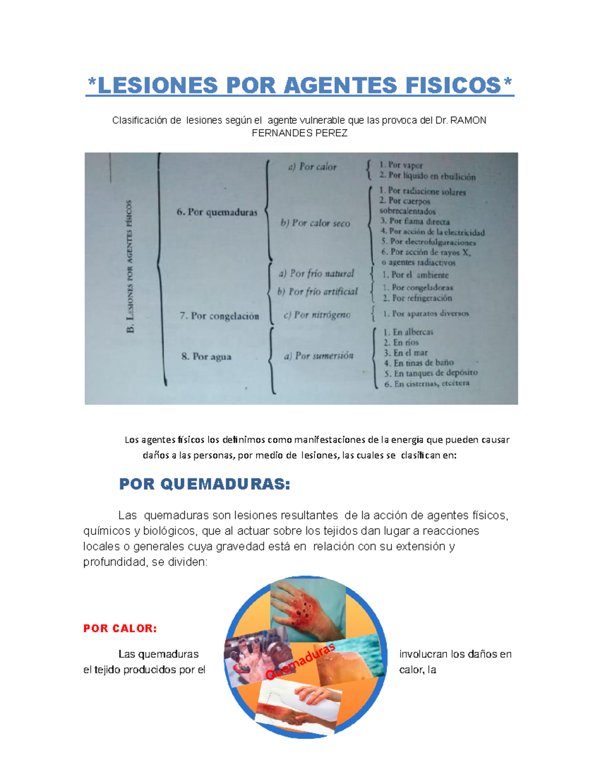 Lesiones Por Agentes Fisicos Trabajo Lesiones Por Agentes Fisicos