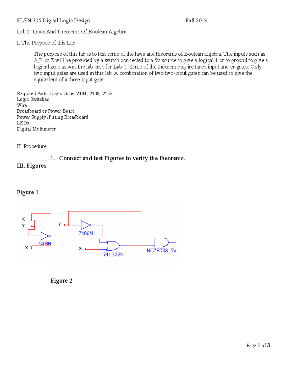 Laws And Theorems Of Boolean Algebra - The Purpose of this Lab The ...
