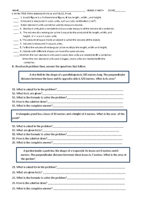 Ellna Answer Sheet - PRACTICE - Mathematics 6 MTAP Reviewer - Studocu