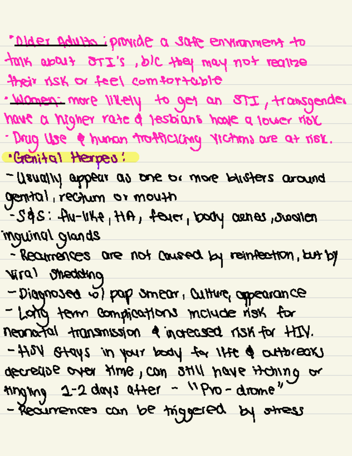 STI - Diseases: Genital herpes, syphillis, genital warts, chylamida ...