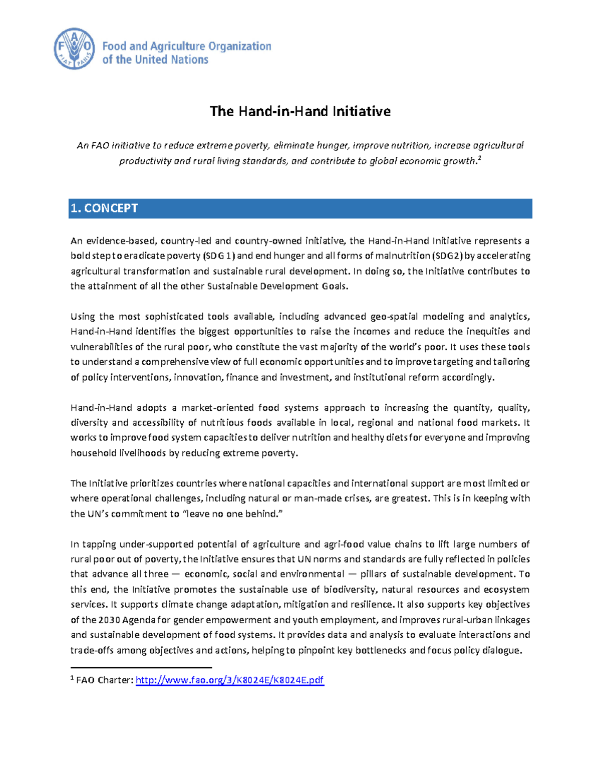 Fao han in hand - we can create amazing hand in hand - The Hand‐in‐Hand ...