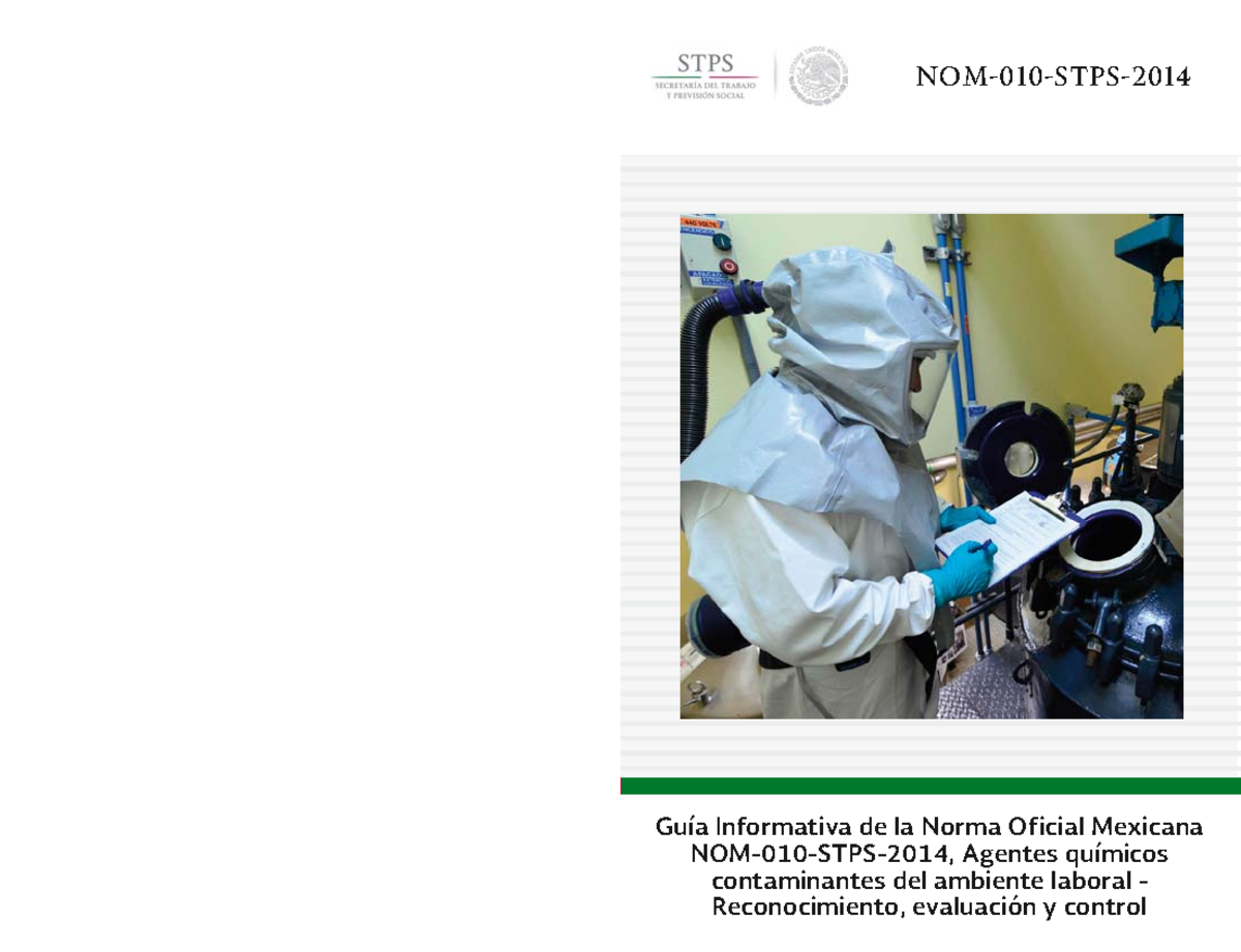 Guia NOM 010 STPS 2014 - guia de la nom 010 - NOM-010-STPS- Guía ...